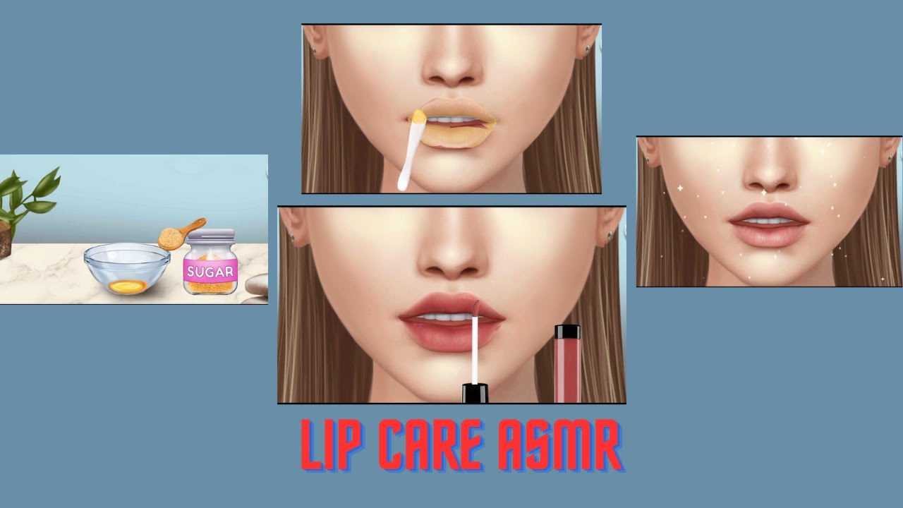 Relaxing Lip Care Animation ASMR for Soft and Supple Lips || Bridal ASMR - YouTube