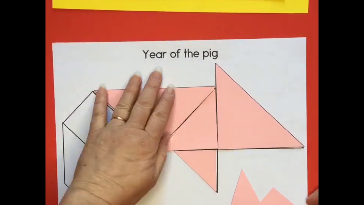 Pig Tangram for Chinese New Year 2019 - YouTube