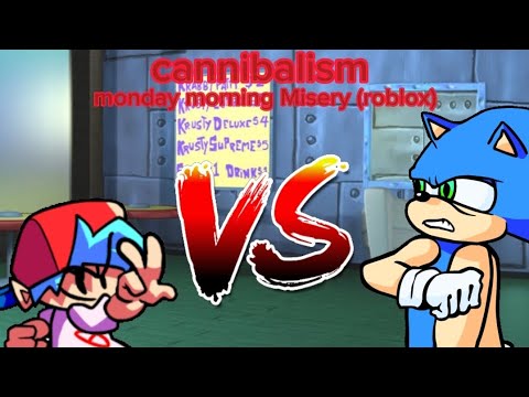 fnf cannibalism 5 vs 5 remastered boyfriend team vs Sonic team (monday ...