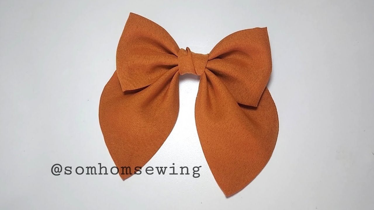 fabric hair bows tutorials | bow accessories diy | handmade bows | bows making - YouTube