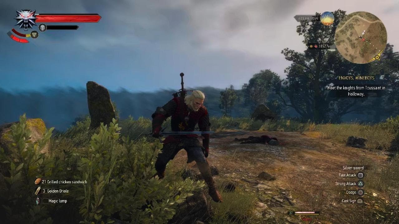 The Witcher 3: Wild Hunt golem location - YouTube