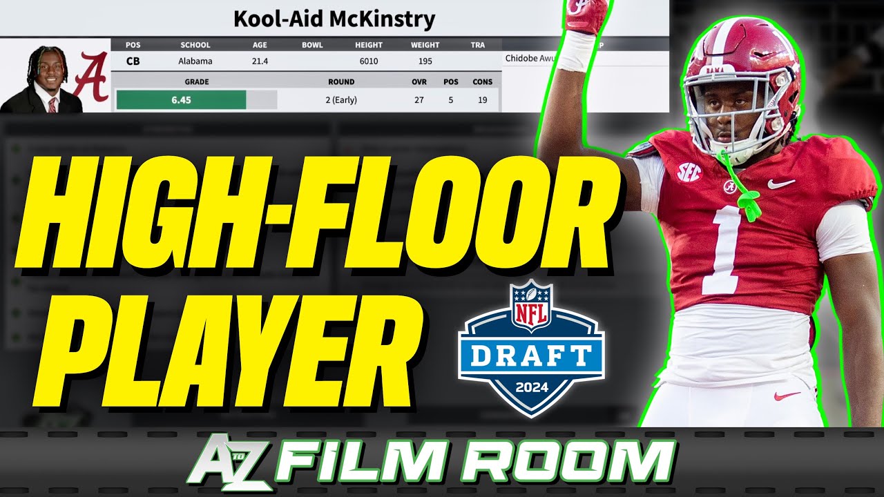 Saints CB Kool-Aid McKinstry: 2024 NFL Draft Scouting Report - YouTube