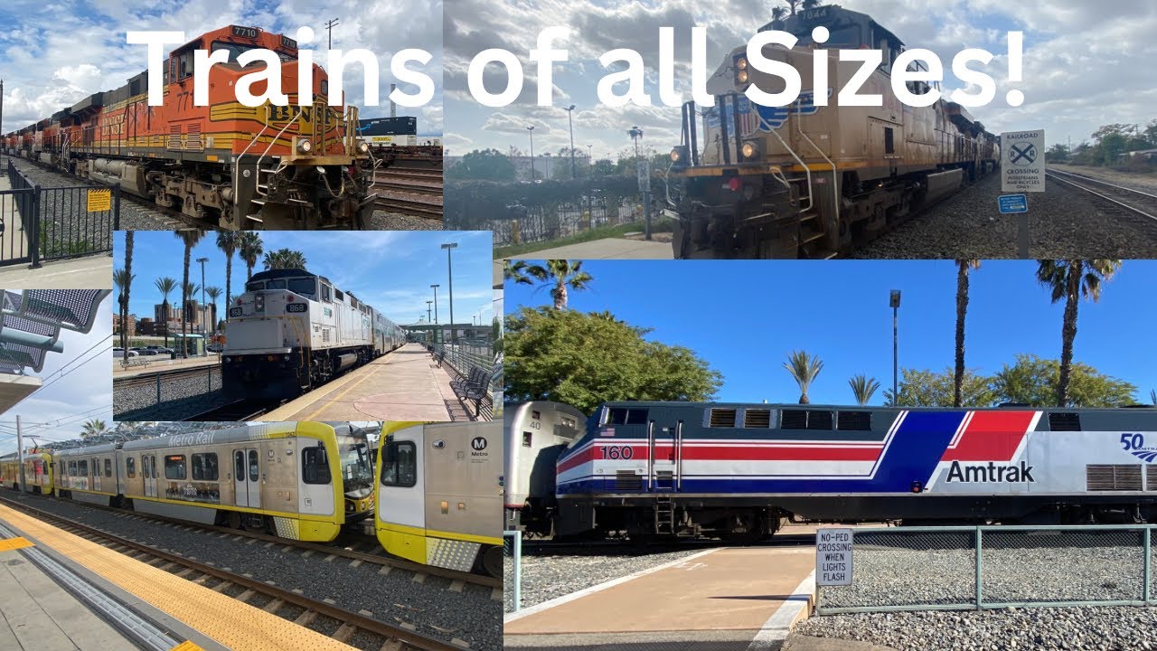 Trains of all sizes! - YouTube