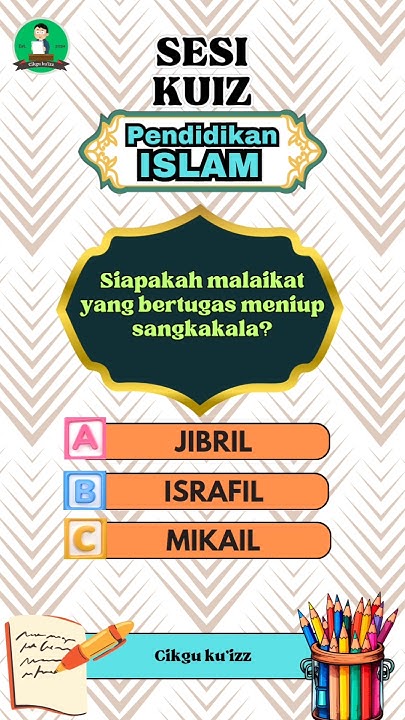 Pendidikan Islam👀 Akidah👳‍♂️🤔 Sesi Kuiz (No.16) - YouTube