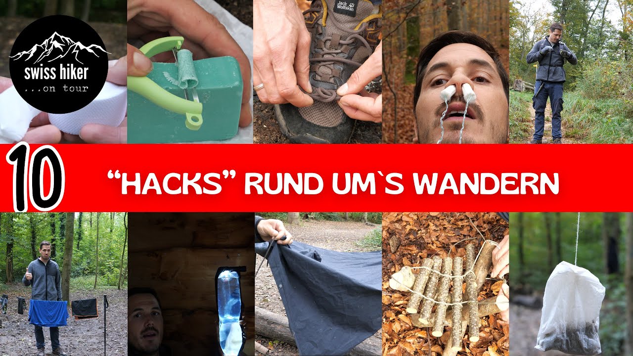 10 Hiking hacks, Tips and Tricks - YouTube