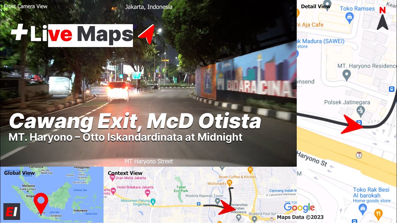 With Live MAPS: Cawang Exit, McD KFC Otista – MT. Haryono – Otto ...