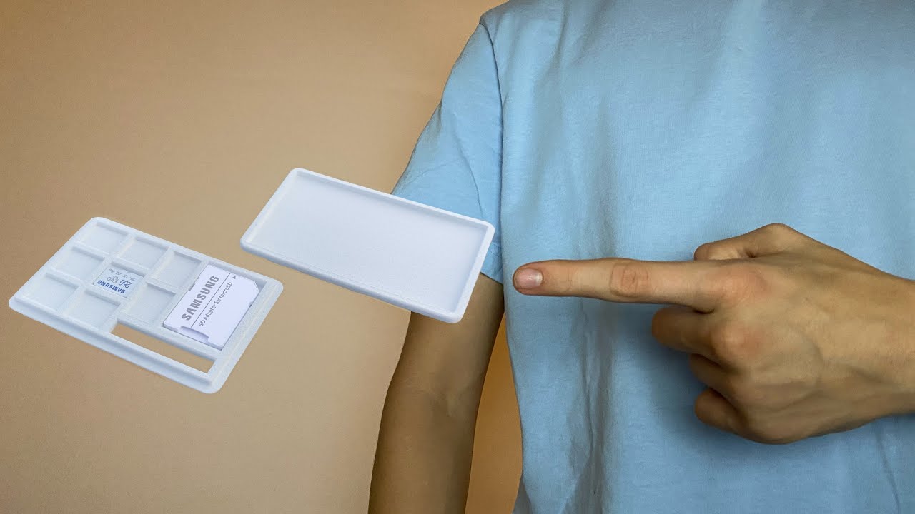 3D printed micro SD-Card holder - YouTube