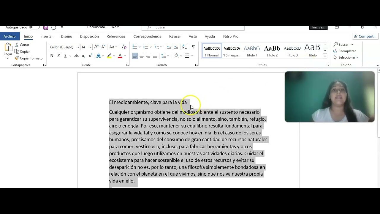 Como aplicar un Interlineado doble - YouTube