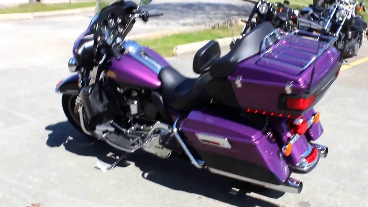 Psychedelic Purple and Vivid Black 2011 Harley-Davidson Electra Glide ...