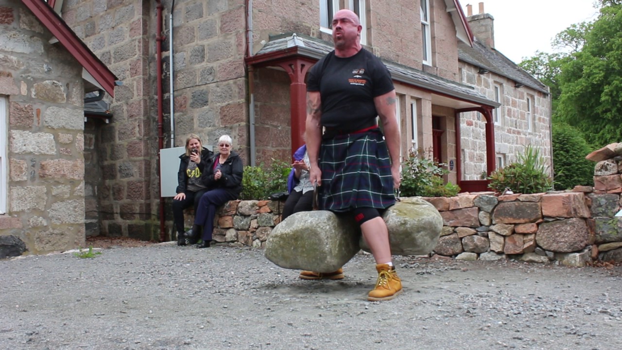 Dinnie Stone Lift - YouTube