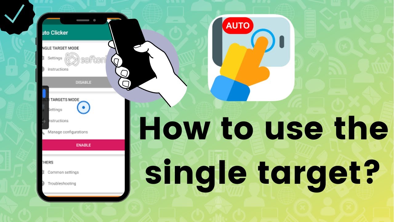 How to use the single target mode in Auto Clicker? - YouTube