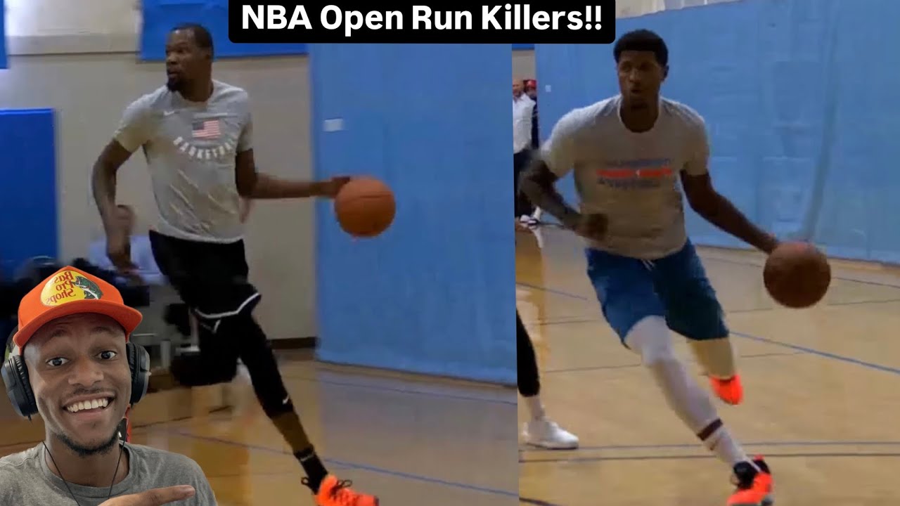 KEVIN DURANT & PAUL GEORGE AT THE SAME NBA OPEN RUNS?? | Reacting To KD ...