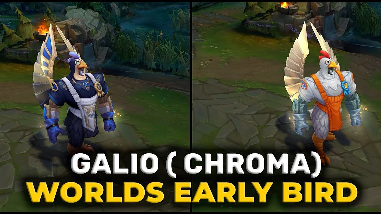 Birdio (Worlds Early Bird) Chroma Comparison - League of Legends - YouTube