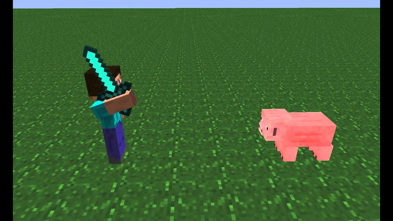 Minecraft - Kill The Pig Animation - YouTube