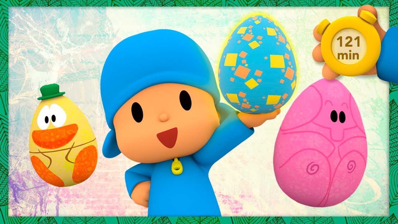 🥚 POCOYO & NINA EPISODIOS - El Huevo de Pascua Tobogán [121 min ...