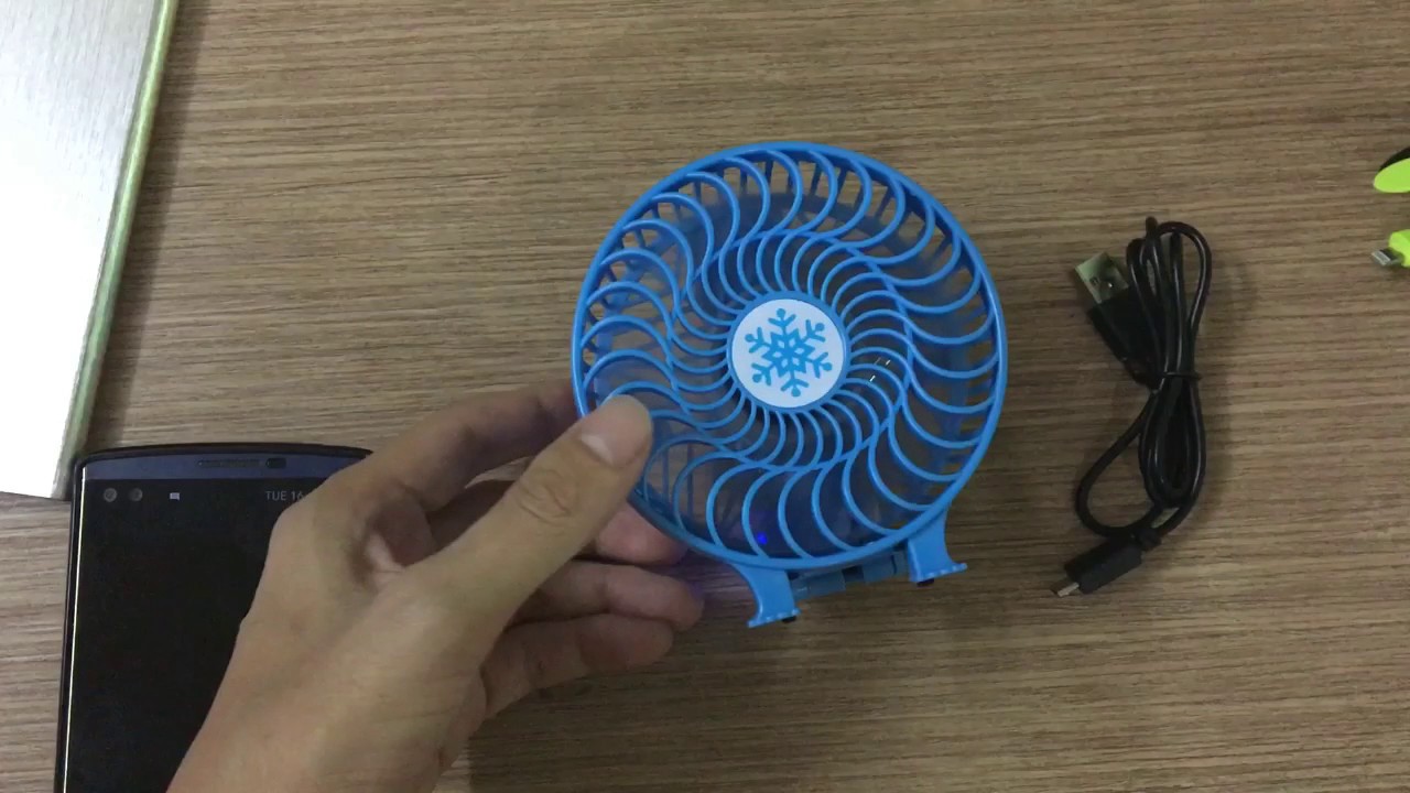 Quạt mini cầm tay sạc điện, quạt mini USB - YouTube