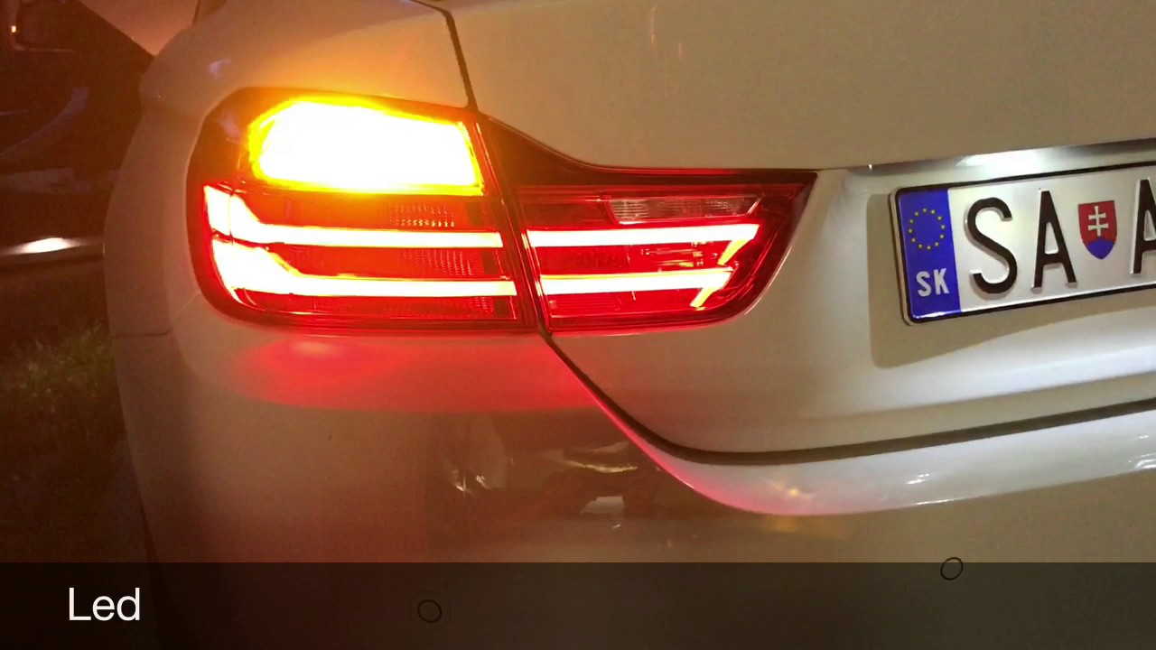 Bmw F32 Rear Light Led Bulbs - YouTube