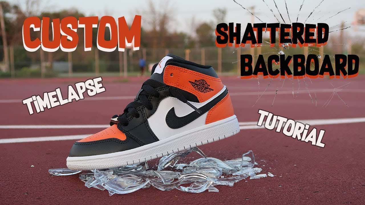 CUSTOM SHATTERED BACKBOARD -TUTORIAL | TIMELAPSE - YouTube