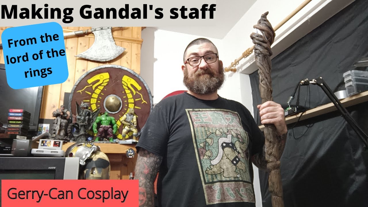 Making Gandalf's staff from The Lord of The Rings #lordoftherings # ...