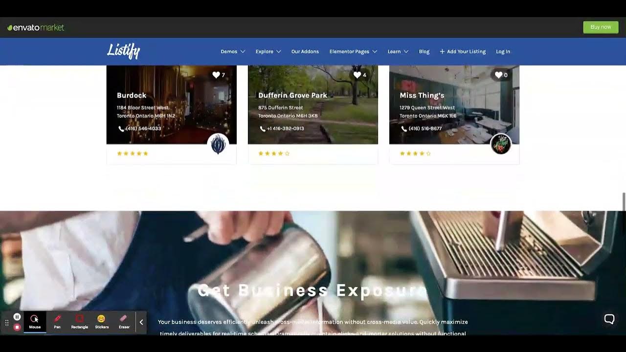 Listify - Directory & Business Listing WordPress Theme Preview - ThemeForest - YouTube