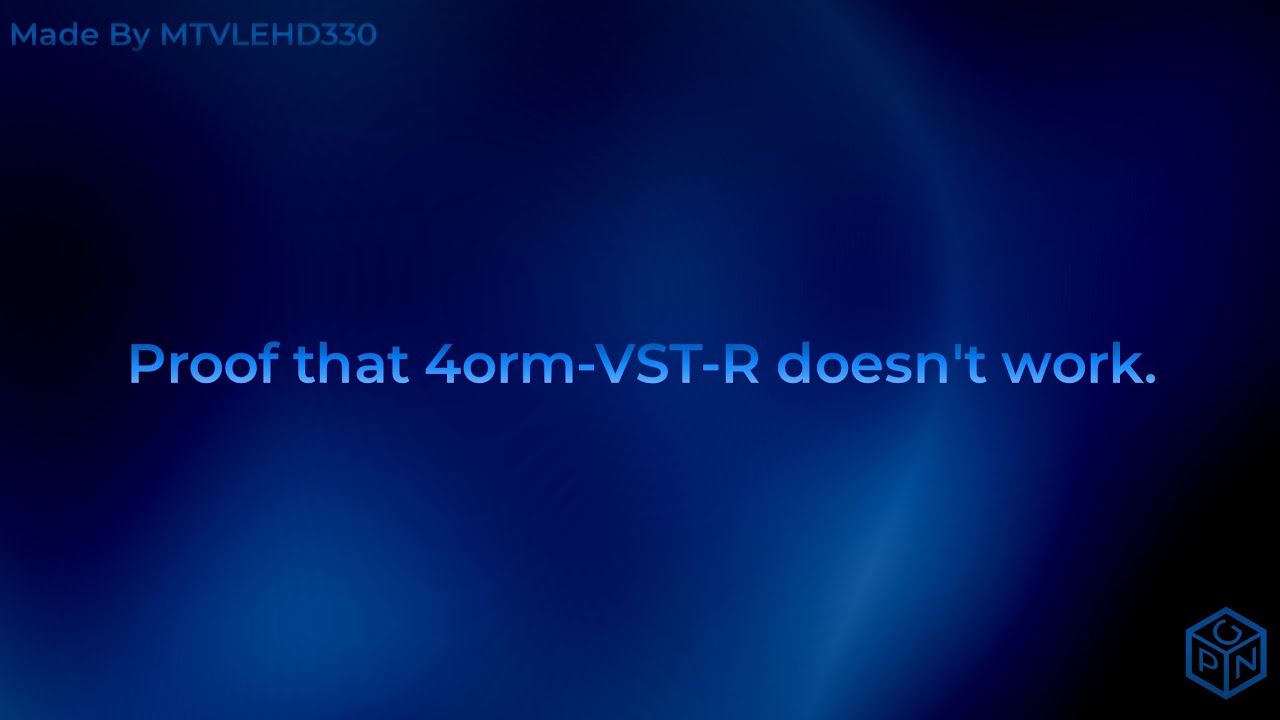 Proof that 4orm-VST-R doesn't work. - YouTube