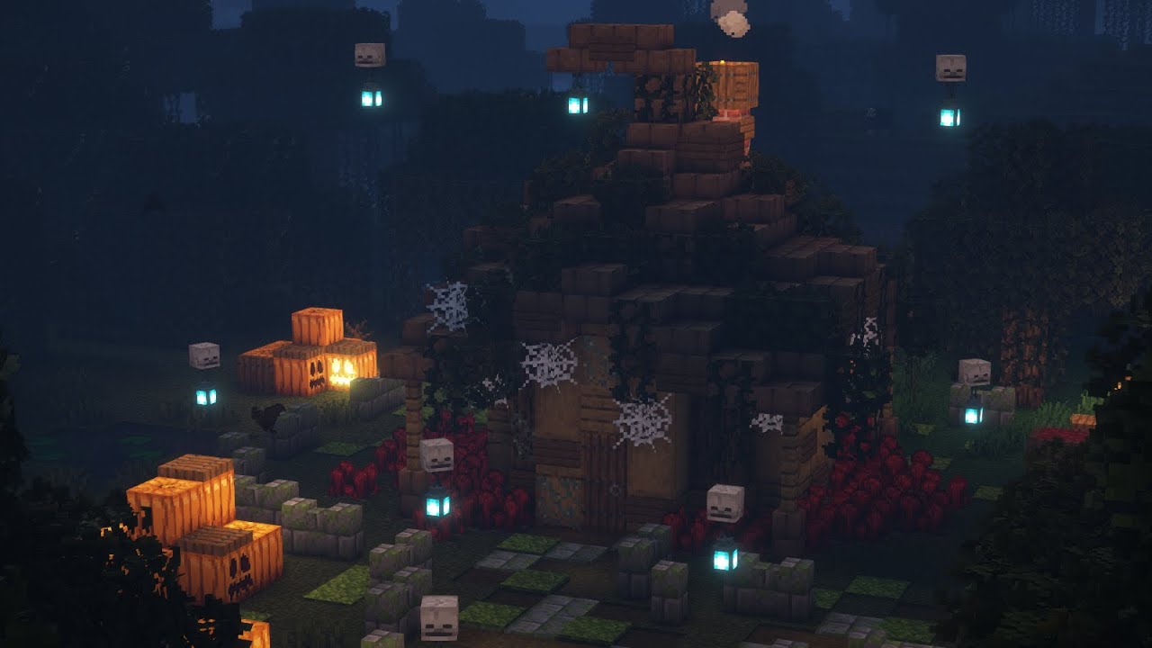 Minecraft | How To Build a Scary Witch Hut 🎃 - YouTube