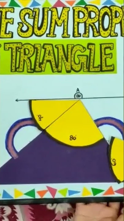 Angle Sum Property of 180° Triangle Model || Maths working Model |#shorts |#trending | Multi ...