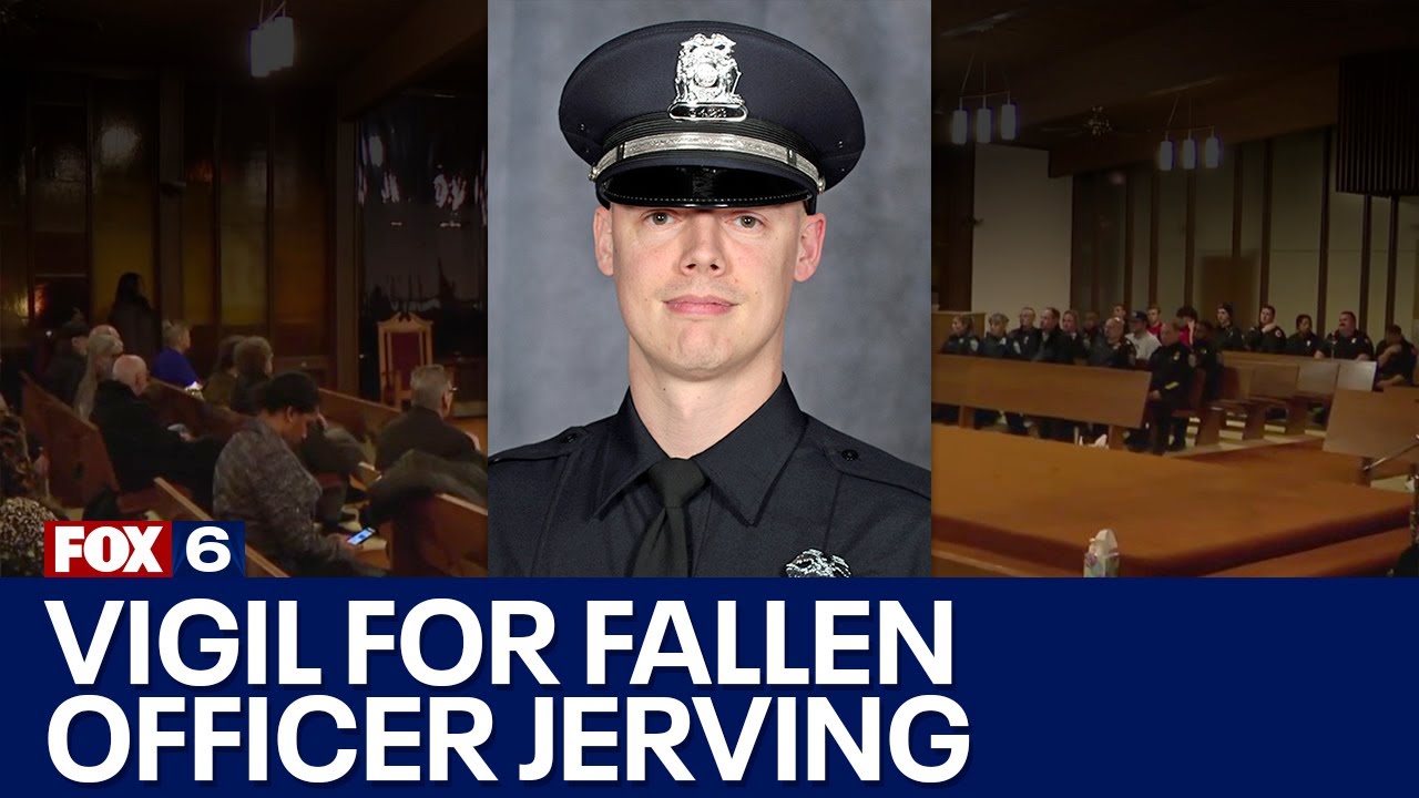 Community vigil for Milwaukee Officer Peter Jerving | FOX6 News ...