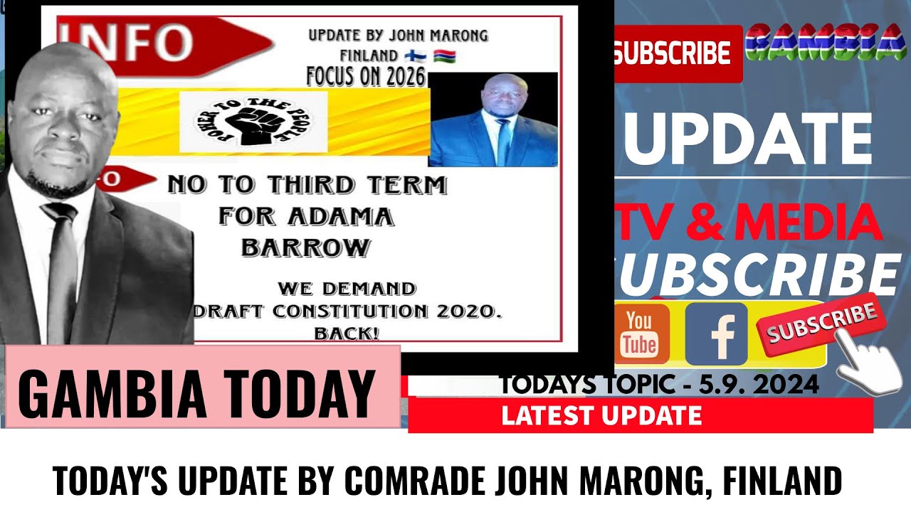 TODAY'S UPDATE BY COMRADE JOHN MARONG, FINLAND - YouTube