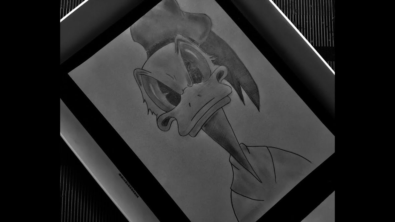 Sketch of Donald Duck from "Mickey Mouse Clubhouse" for beginners ...