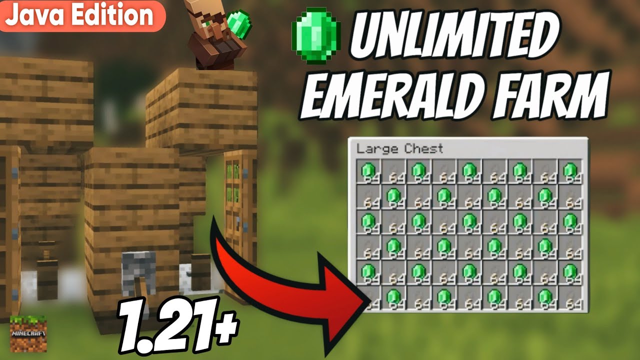 Minecraft Emerald + Tripwire Farm | Auto Trading Setup! - YouTube