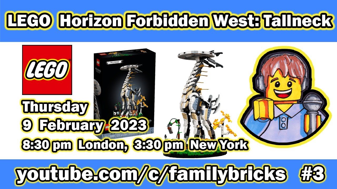 LEGO Horizon Forbidden West: Tallneck 76989: 9th February 2023 Family Bricks Livestream - EP 03 ...