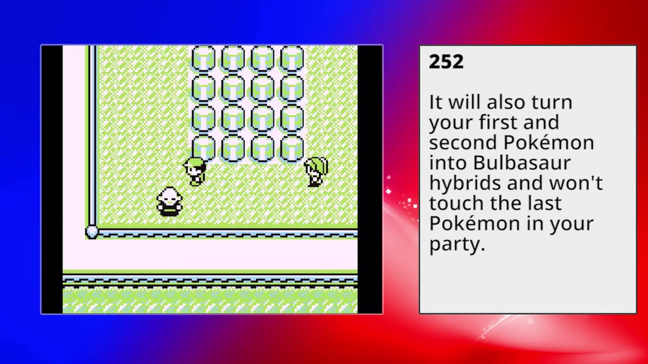 Pokémon Red - ZZaZZ glitch in the Italian version - YouTube