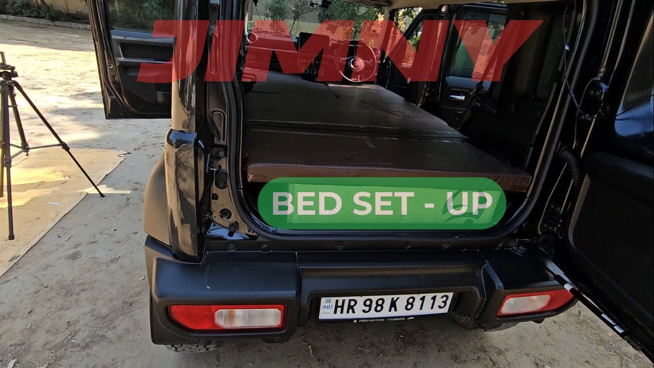 Jimny 5 Door Bed Set Up || 2 person bed set up in Jimny ...
