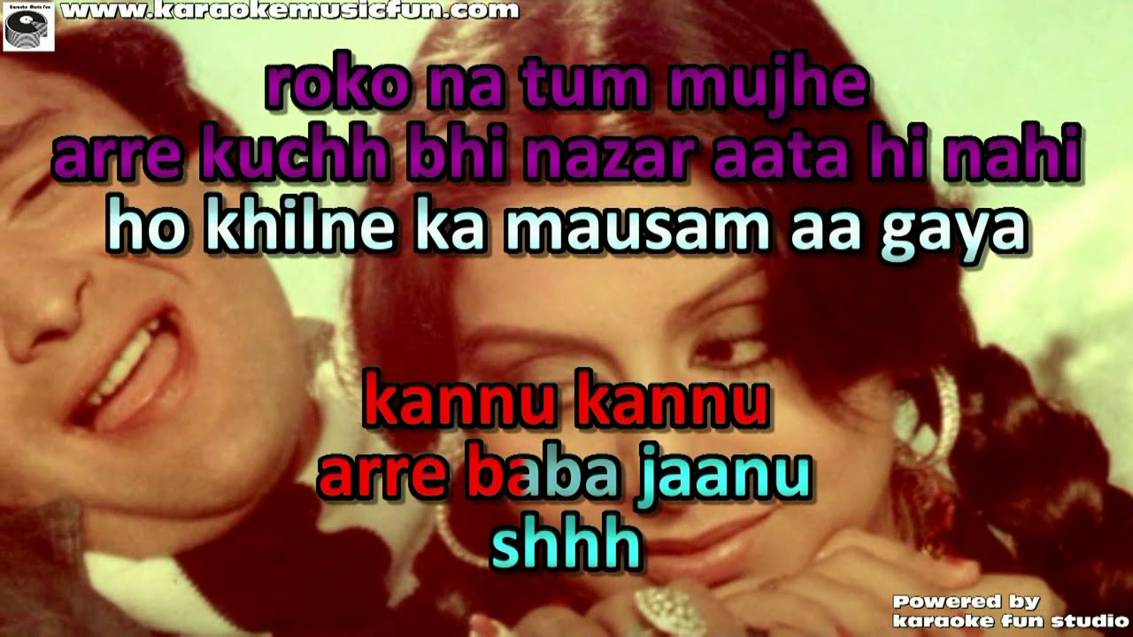 Nazro Se Kehdo Pyar Mein Milne Ka Mausam Aa Gaya Video Karaoke With Lyrics Youtube