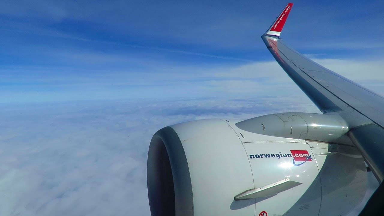 ENGINE VIEW! NORWEGIAN Boeing 737-800 Takeoff from Budapest Airport ...