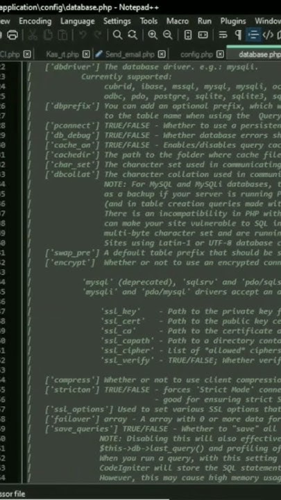 Configuration database in codeigniter - YouTube