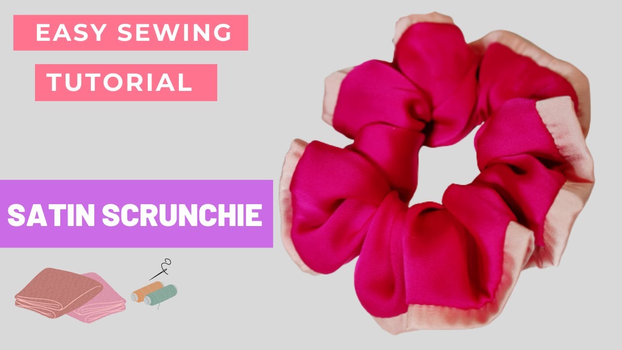 🌸DIY SCRUNCHIE - EASY SEWING TUTORIAL - YouTube