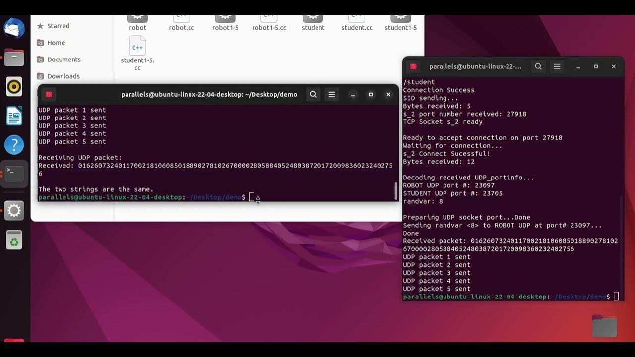 TCP UDP connection - YouTube