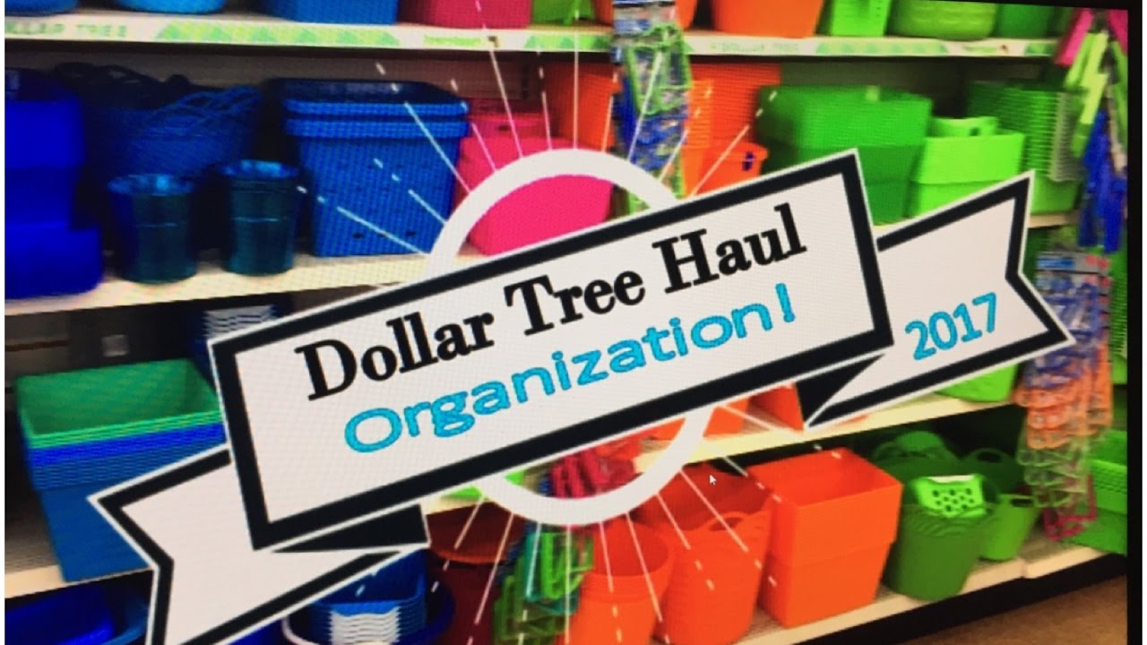 DOLLAR TREE ORGANIZATION HAUL! 2017 - YouTube