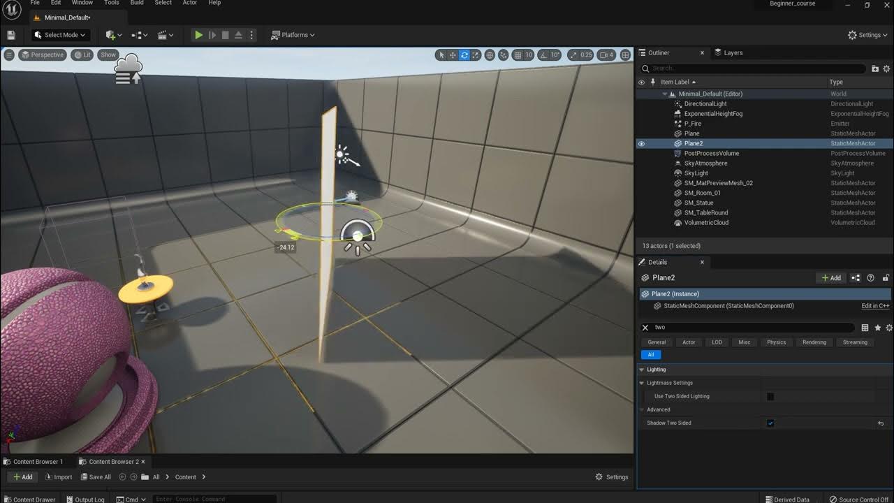 Unreal Engine Two Side Shadow - YouTube