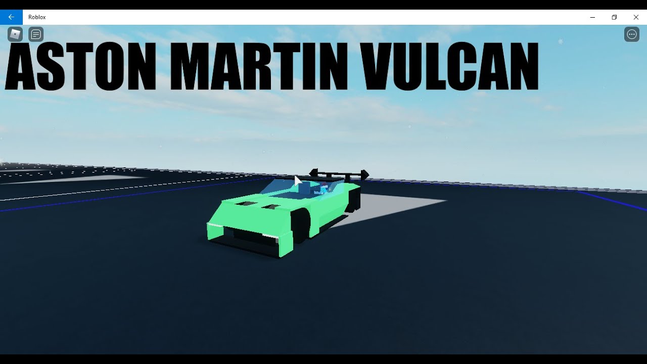 Roblox Plane Crazy tutorial Aston Martin Vulcan car - YouTube