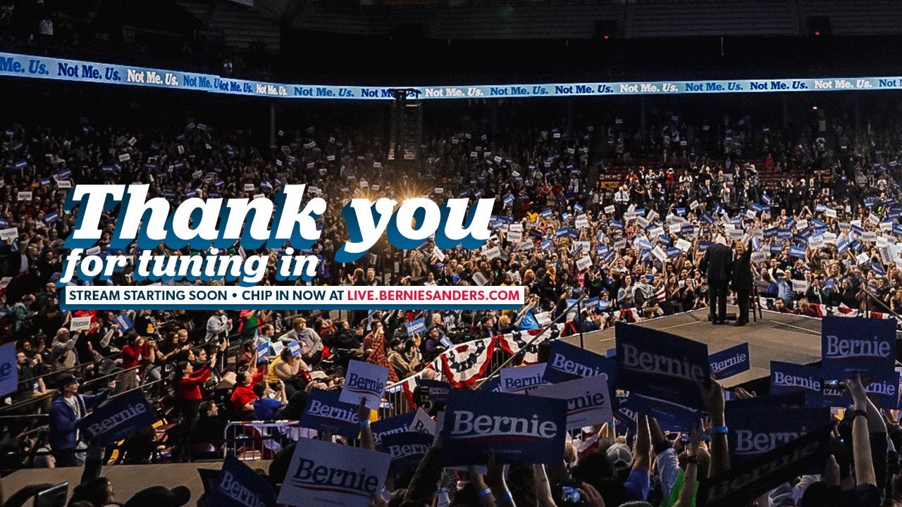 A SPECIAL MESSAGE FROM BERNIE (11:45AM ET) - YouTube