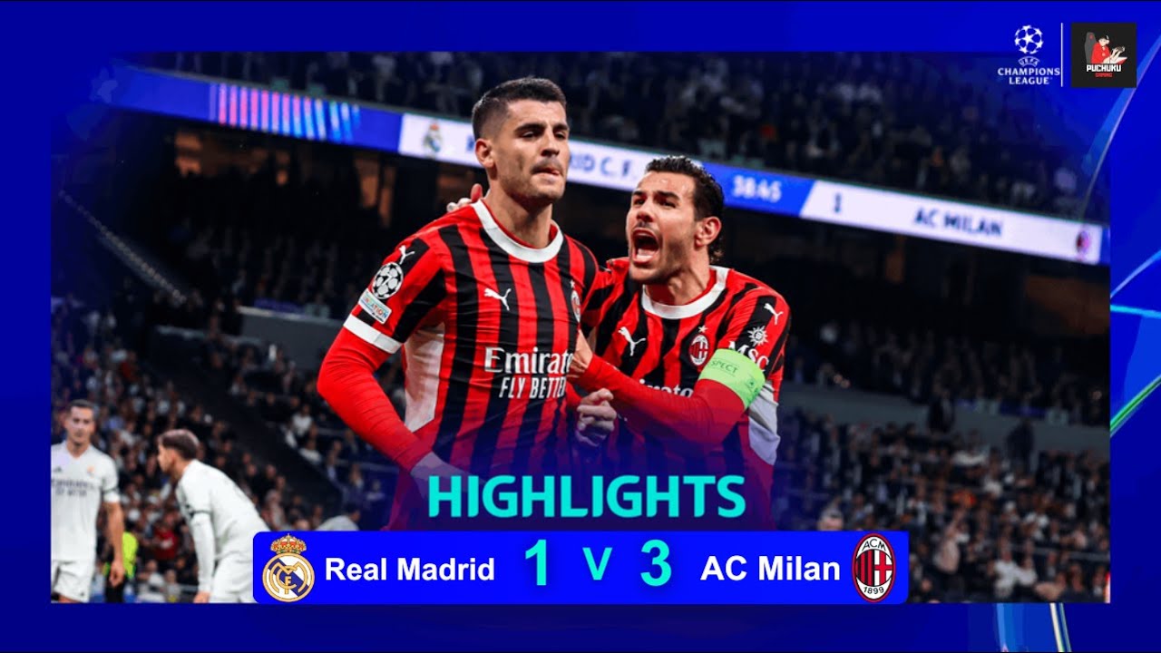 Real Madrid Vs AC Milan 1-3 Full Match Highlights [ 06th November, 2024 ...