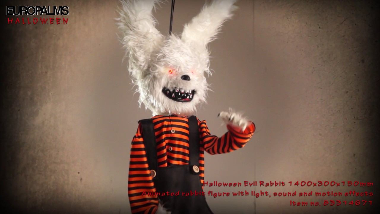 EUROPALMS - Halloween Evil Rabbit 1400x300x150mm - YouTube