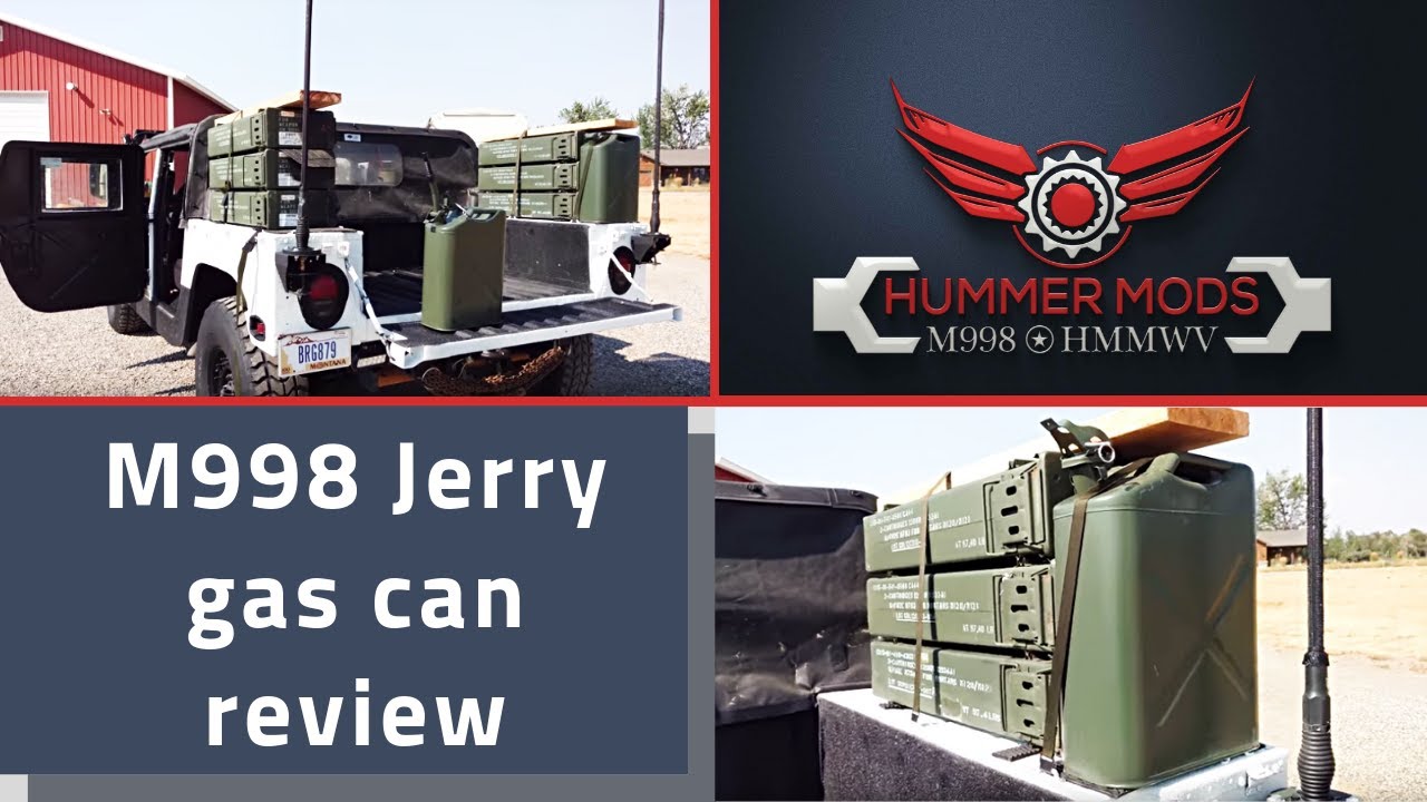 HMMWV M998 Mods GoPlus 5 Gallon 20L Jerry Gas Can Review - YouTube