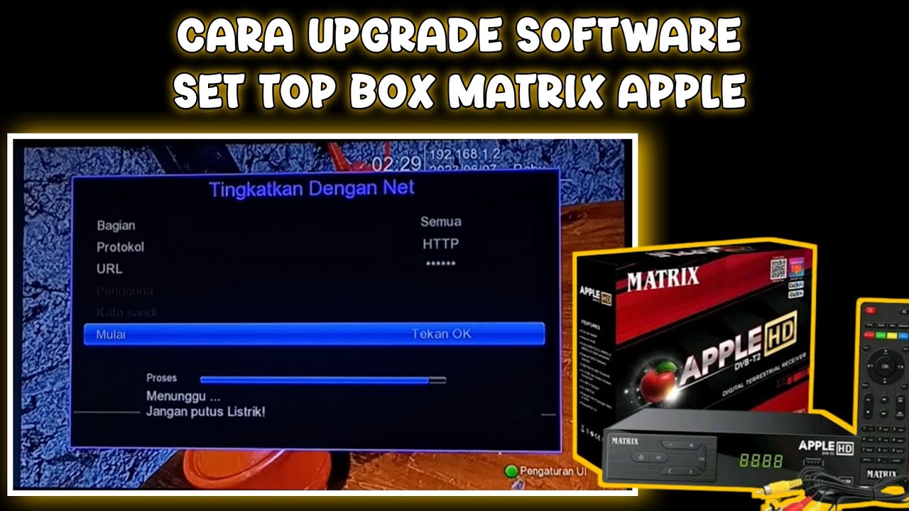 CARA UPGRADE SOFTWARE STB MATRIX APPLE DVB T2 TERBARU - YouTube