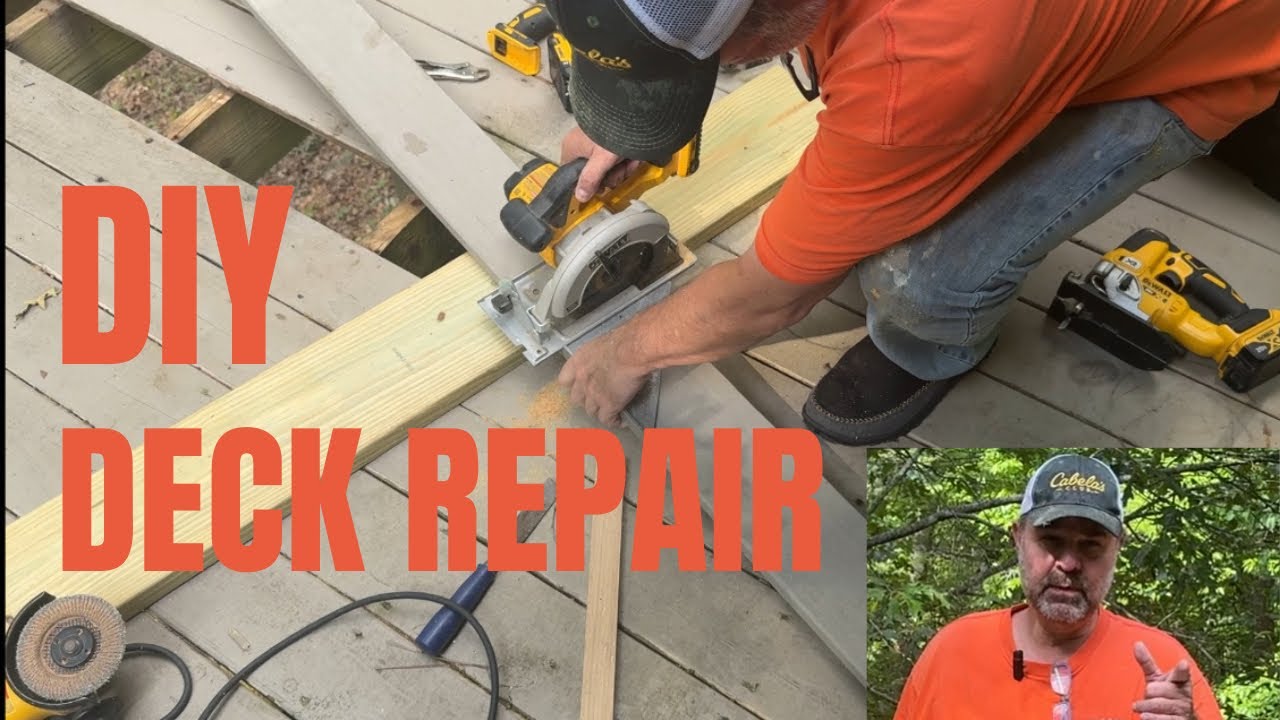 Easiest Way To Replace Deck Boards | DIY Deck Repair Tutorial - YouTube