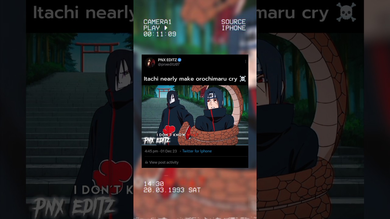 Itachi 🥶 make Orochimaru cry #naruto #itachi #shorts - YouTube
