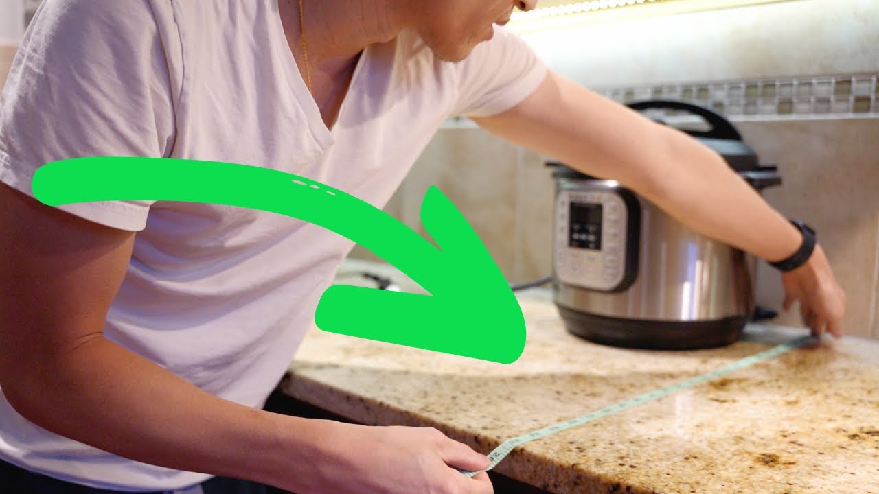 How much Counter Space? Instant Pot Duo 7-in-1 Electric Pressure Cooker ...